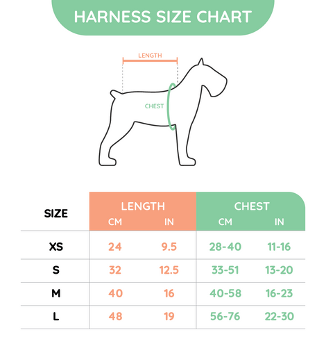 SIZE CHART – Hugsmart Pet