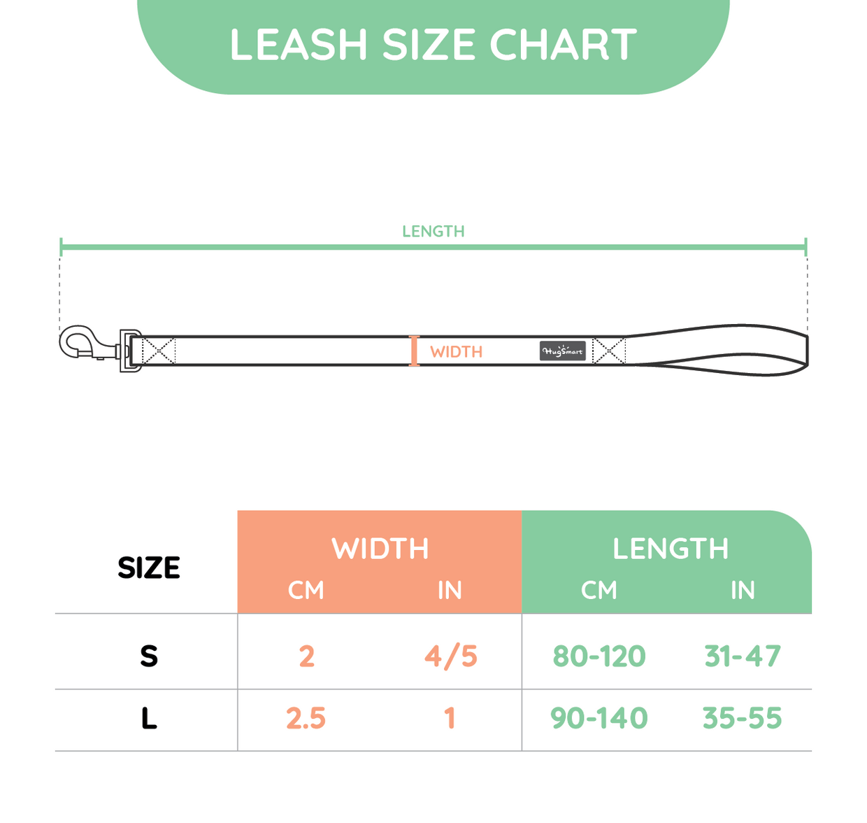 SIZE CHART – Hugsmart Pet